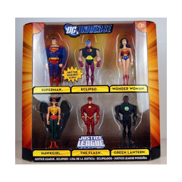 【商品名】DC Universe ジャスティス・リーグ Unlimited 限定 アクション フィギュア 6Pack ジャスティス・リーグ Eclipsed スーパーマン， ワンダーウーマン， Hawkgirl， The Flash， グリ...