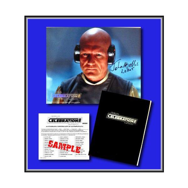【商品名】スターウォーズ Hand Signed Autographed Photo of JOHN HOLLIS as LOBOT - from the スターウォーズ Celebration II Convention（Star War...