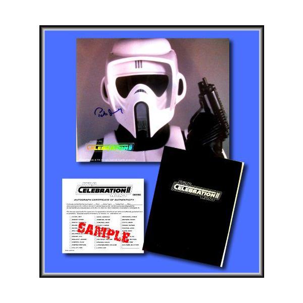 【商品名】スターウォーズ Hand Signed Autographed Photo of PETER DIAMOND as a BIKER SCOUT トゥルーパー - from the スターウォーズ Celebration II Co...