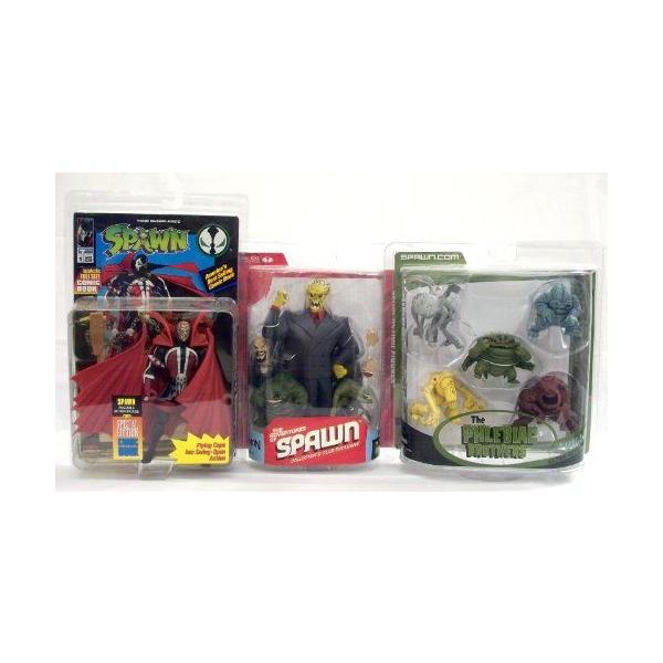 【商品名】スポーン - セット of 3 - Hamburguer Head スポーン， Lord Mammon and the Phlebiac Brothers（Spawn - Set of 3 - Hamburguer Head Sp...
