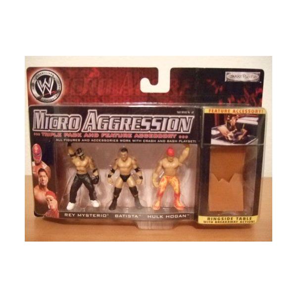 【商品名】ワールドレスリング(WWE) Micro Aggression Triple Pack - Rey Mysterio - Batista - ハルク(HULK) Hogan（WWE Micro Aggression Triple ...