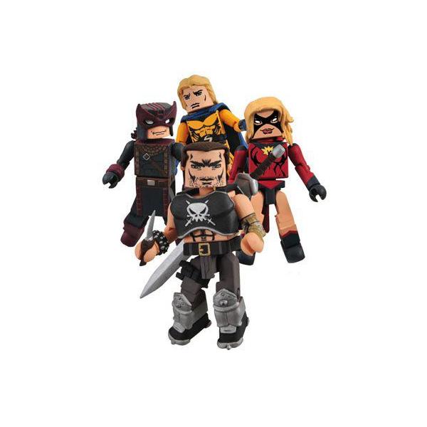 【商品名】マーベル Minimates Diamond Select Toys 2009 SDCC San Diego Comic-Con 限定 4-Pack Dark アベンジャーズ セット #2 (Ares， Sentry， Ms. マ...