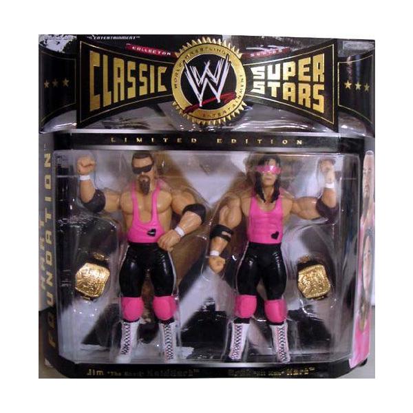 【商品名】ワールドレスリング(WWE) CLASSIC SUPERSTARS JIM ”THE ANVIL” NEIDHART AND bRET ”HIT MAN” HART アクション フィギュア（WWE CLASSIC SUPERSTA...