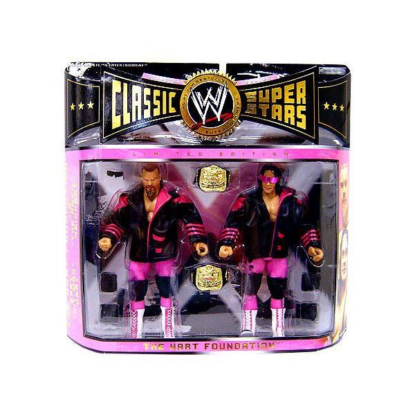 【商品名】ワールドレスリング(WWE) レスリング Classic Superstars 限定 Wrestlemania 7 アクション フィギュア 2-Pack Hart Foundation Bret Hart and Jim Neid...