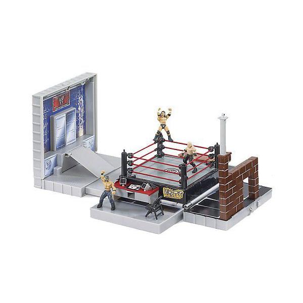 【商品名】ワールドレスリング(WWE) Micro Aggression Crash and Bash Playセット and Cage Includes Four フィギュア（WWE Micro Aggression Crash and ...