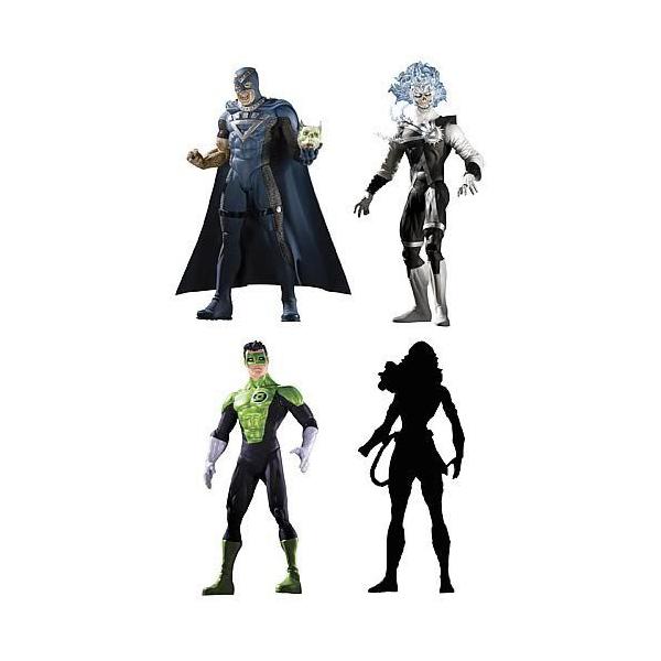 【商品名】DC Direct グリーンランタン Blackest Night シリーズ 4 セット of 4 アクション フィギュア Black Hand， Black Lantern Fireストーム， Kyle Rayner ワンダーウ...