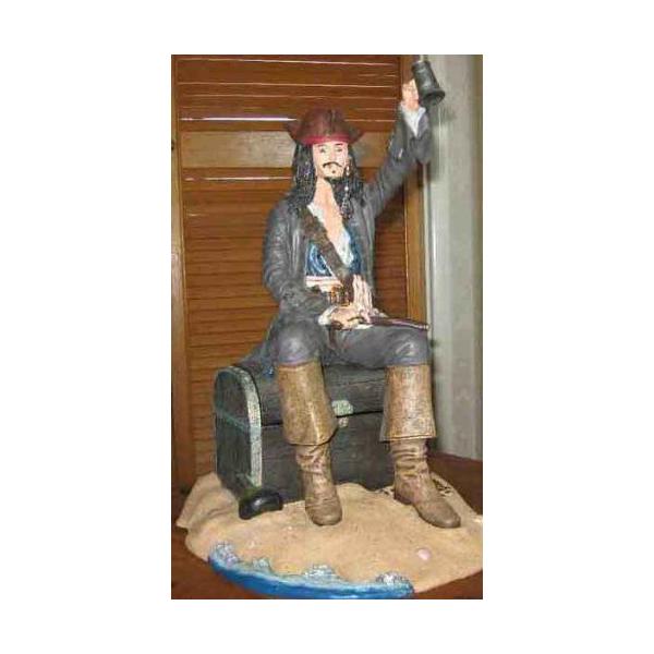 【商品名】Disney(ディズニー) Pirates Of The Caribbean Large ジャック・スパロウ Statue/Jewellery Box Bnib(Disney Pirates Of The Caribbean La...