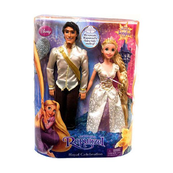 【商品名】Disney(ディズニー) Tangled 人形 フィギュア 2パック セット Royal Celebration Flynn Rider in ホワイト Shirt Rapunzel(Disney Tangled Doll Fi...