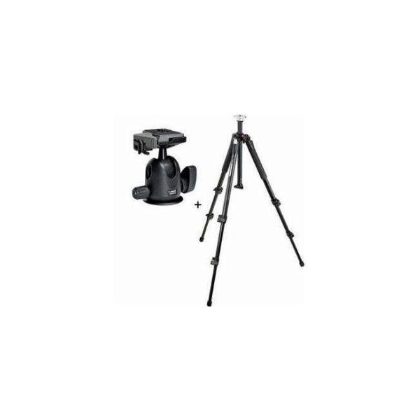 【商品名】Manfrotto 190XB 3 Section Black Aluminum Tripod Legs, with Manfrotto Compact Ball Head 496 w/ RC2【カテゴリー】カメラ関連:三脚:スチ...