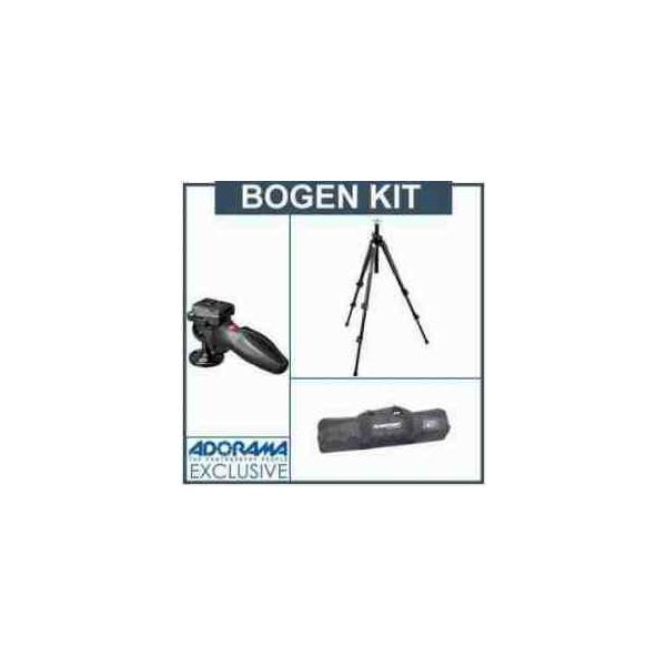 【商品名】Manfrotto 190XPROB 3 Section Black Aluminum Pro Tripod Kit,with 324RC2 Lightweight Adapto Technop【カテゴリー】カメラ関連:三脚:スチ...