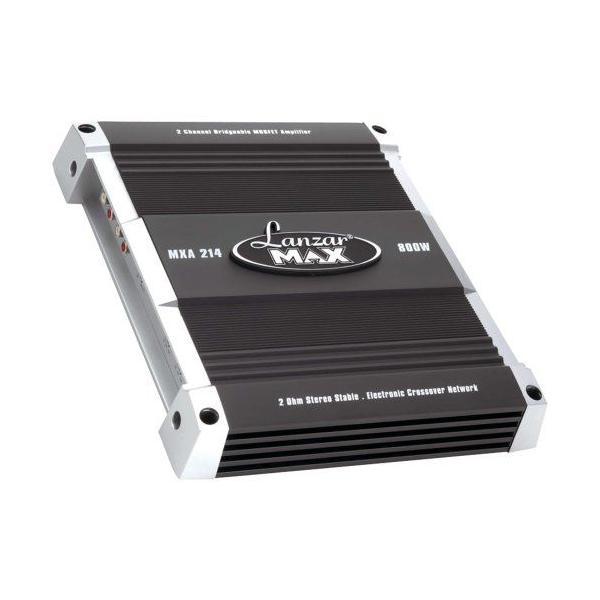 【商品名】Lanzar(ランザー) MXA214 BRIDGEABLE MOSFET アンプ (800W; 2Ch)【カテゴリー】カーオーディオ:アンプ:Lanzar(ランザー)