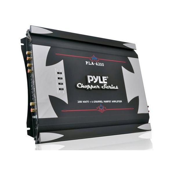 【商品名】Pyle(パイル) PLA4200 4Ch 2000W Bridgeable Mosfet アンプ【カテゴリー】カーオーディオ:アンプ:Pyle(パイル)