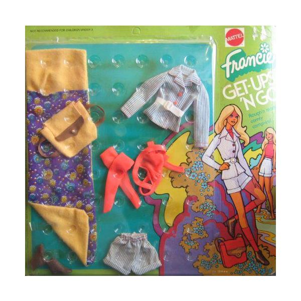 【商品名】Barbie(バービー) FRANCIE Get Ups 'N Go Rough 'n Ready Comfy Camp Ins! (1973 Mattel Hawthorne)【カテゴリー】おもちゃ:Barbie(バービー):1...