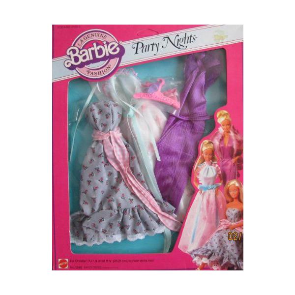 【商品名】Genuine Barbie(バービー) ファッション PARTY NIGHTS / 3 Gowns &amp; More (1982 Mattel Hawthorne)【カテゴリー】おもちゃ:Barbie(バービー):1982年