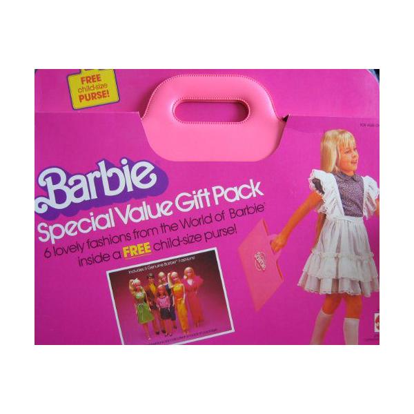 【商品名】Barbie(バービー) Special Value ギフトパック / 6 ファッション (For Barbie(バービー) &amp; KEN(ケン) 人形) &amp; Child Size Purse (1982 Matte...