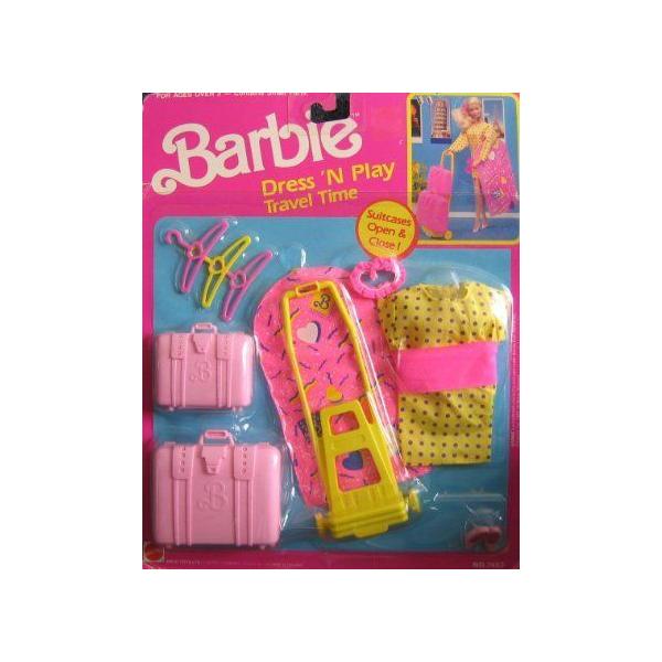 【商品名】Barbie(バービー) Dress 'N Play Travel Time Set (1989 Arco Toys， Mattel)【カテゴリー】おもちゃ:Barbie(バービー):1989年