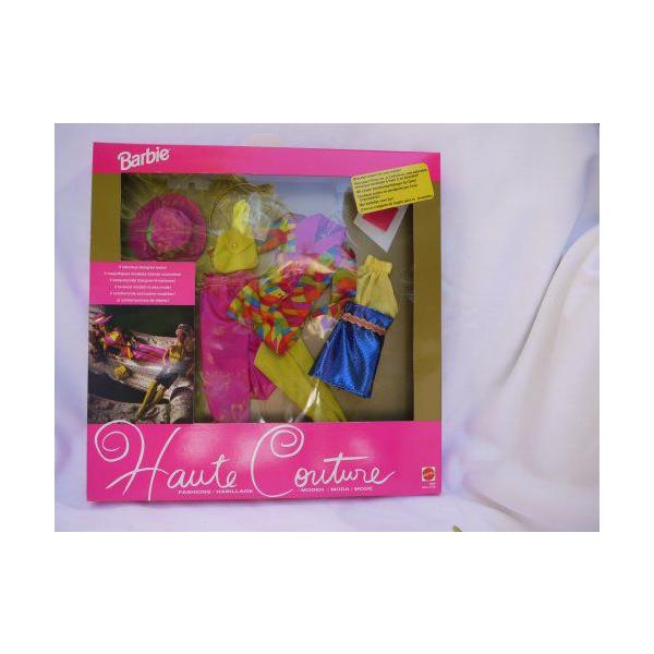 【商品名】Barbie(バービー) Haute Couture Fuchsia Pants / Pucci-like Jacket ＆ Shimmeリング Blue スカート / Yellow Top (1992) European Mar...