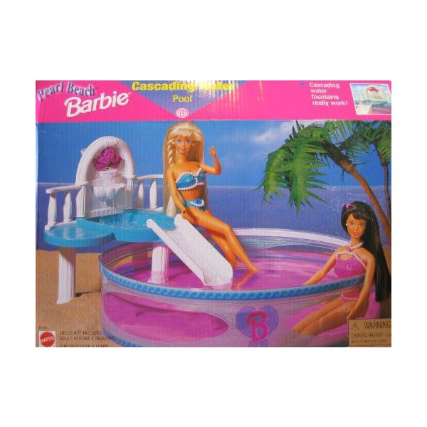 【商品名】Pearl Beach Barbie(バービー) CASCADING WATER POOL Playset / Slide (1998 Arcotoys， Mattel)【カテゴリー】おもちゃ:Barbie(バービー):1998年