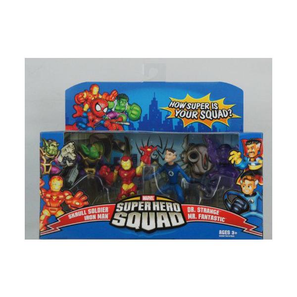 【商品名】スーパーヒーロー Squad the Secret Invasion Begins -アイアンマン， Skrull， Dr. Strange， Mr. Fanta【カテゴリー】おもちゃ:アイアンマン(フィギュア)