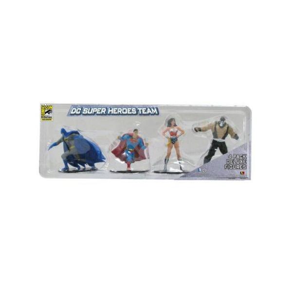 【商品名】SDCC 2013 Monogram 限定 セット of 4 DC Universe PVC 4” フィギュア: バットマン， スーパーマン， ワ【カテゴリー】おもちゃ:フィギュア:バットマン