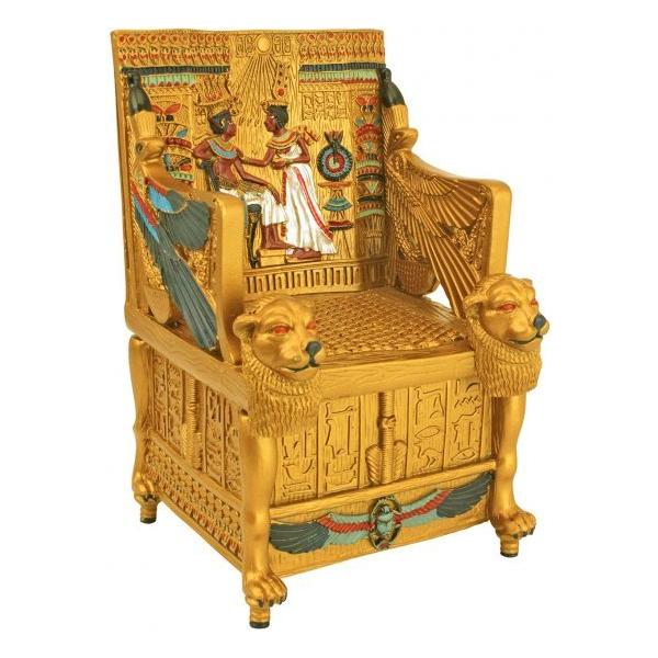 【商品名】Design Toscano King Tut's Golden Throne Treasure Box ツタンカーメン 【カテゴリー】ホーム・キッチン : 彫像