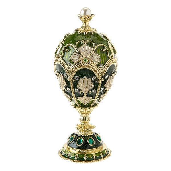 【商品名】Design Toscano The Petroika Larissa Faberge-Style Enameled Egg in Green by Design Toscano 【カテゴリー】ホーム・キッチン : 彫像