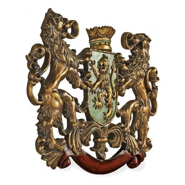 【商品名】英国壁彫刻 王家のライオン 紋章 彫像 装飾/ Design Toscano Inc Heraldic Royal Lions Coat of Arms Wal 【カテゴリー】ホーム・キッチン : 彫像
