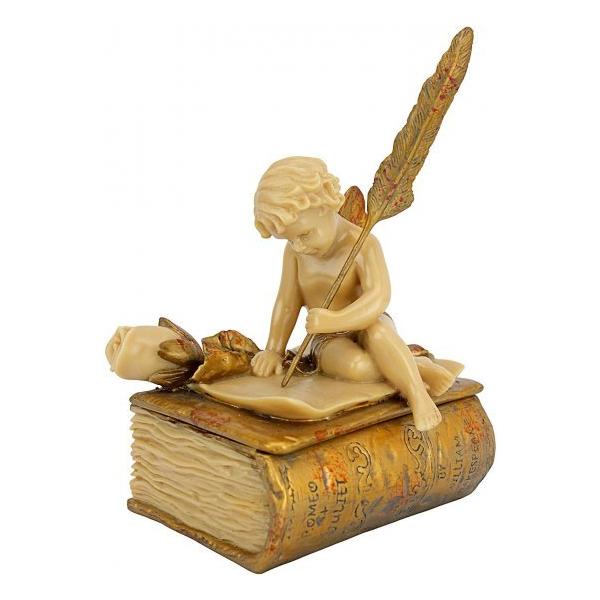 【商品名】ラブレターを書く天使 エンジェル置物 小物入れインテリア/　Design Toscano The Love Letter Sculptural 【カテゴリー】ホーム・キッチン : 彫像