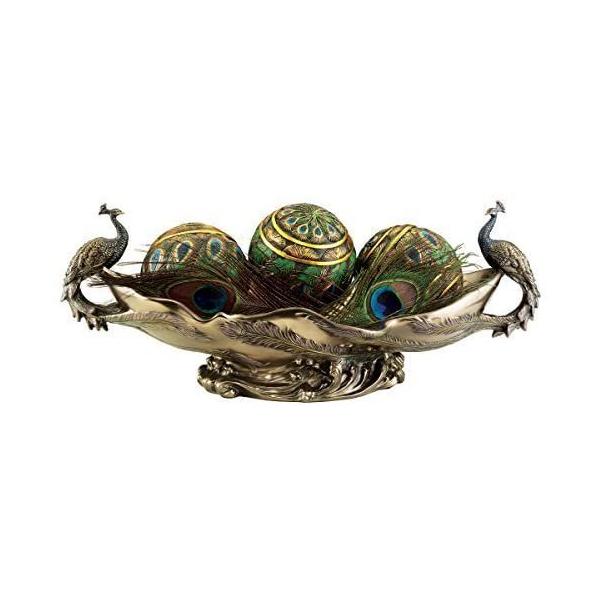 【商品名】Design Toscano WU10476 Peacock's Decorative Centerpiece Sculptural Bowl, 17 Inch, Polyresin, Bronz 【カテゴリー】ホーム・キッチン ...