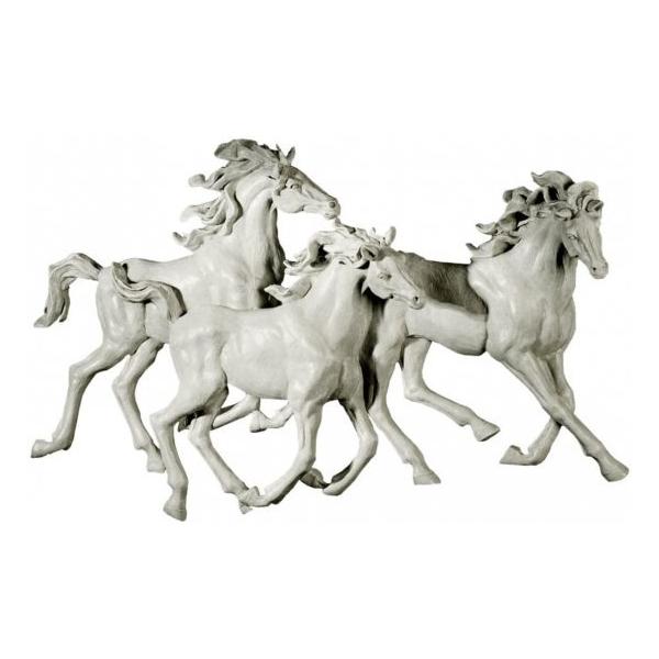 【商品名】Design Toscano Los Tres Caballos del Castillo Alomar Wall Sculpture  【カテゴリー】ホーム・キッチン : 彫像