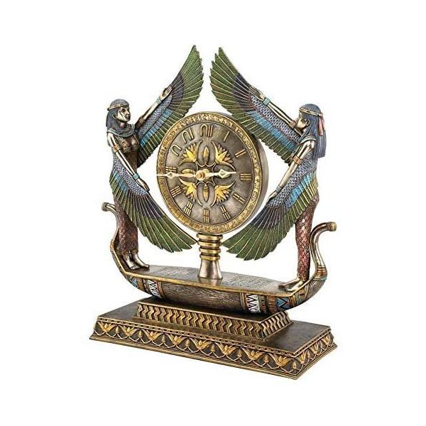 【商品名】Design Toscano Wings of Isis Egyptian Revival Sculptural Clock 【カテゴリー】ホーム・キッチン : 彫像