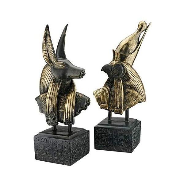 【商品名】Design Toscano Gods of Ancient Egypt Sculptures: Anubis and Horus by Design Toscano 【カテゴリー】ホーム・キッチン : 彫像