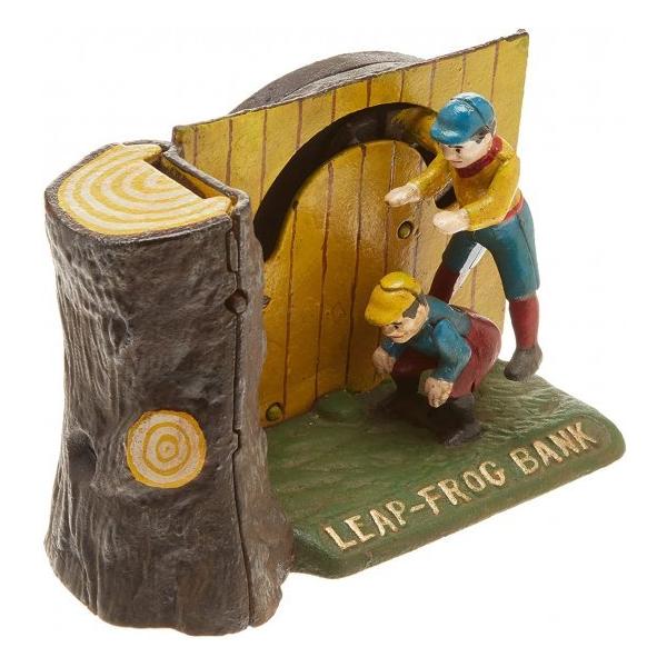 【商品名】Design Toscano Leap Frog Collectors' Die-Cast Iron Mechanical Coin Bank 【カテゴリー】ホーム・キッチン : 彫像