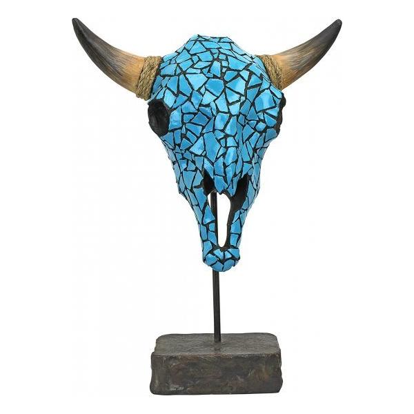 【商品名】Design Toscano AL59134 Western Faux Turquoise Encrusted Cow Skull Statue Faux Turq. Cow Skull Stat 【カテゴリー】ホーム・キッチン ...