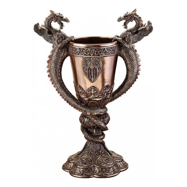 【商品名】Design Toscano Shadowcrested Tomb Guardians Dragon Chalice in Faux Metallic Tone  【カテゴリー】ホーム・キッチン : 彫像
