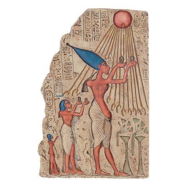 【商品名】(Multi-color) - Design Toscano Pharaoh Akhenaten Offering to Aten the Sun Wall Sculpture 【カテゴリー】ホーム・キッチン : 彫像