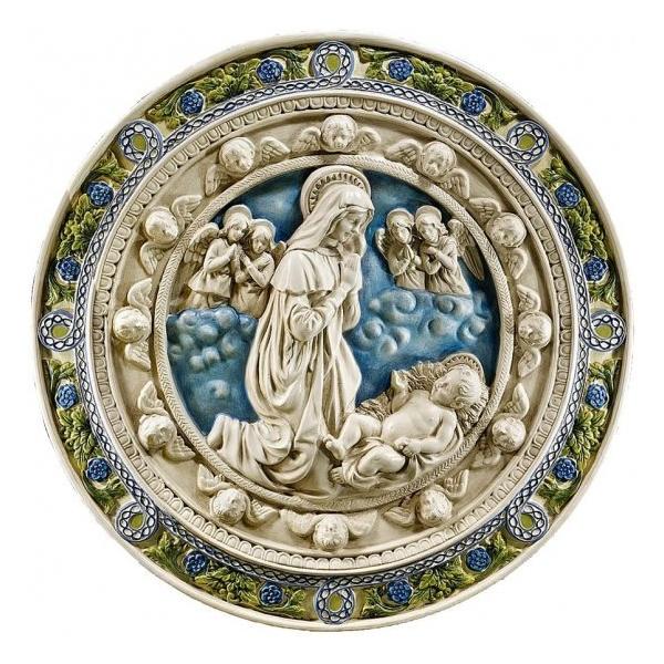 【商品名】Design Toscano Adoration of the Child Roundel Wall Sculpture by Design Toscano 【カテゴリー】ホーム・キッチン : 彫像