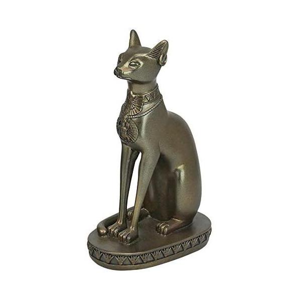 【商品名】Design Toscano Bastet、古代エジプトの猫の女神、7.5インチ、M、ブロンズ 【カテゴリー】ホーム・キッチン : 彫像
