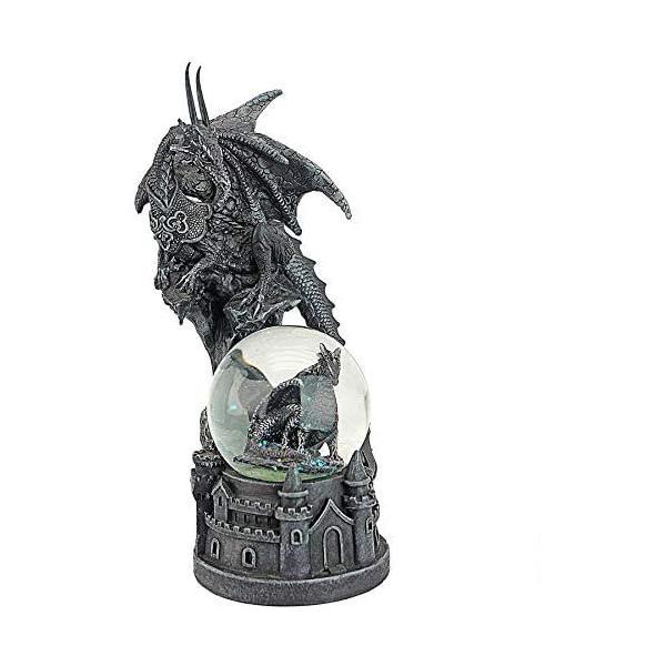【商品名】Design Toscano The Dragons of Castle マラハイドゴシックウォーターグローブ グレーストーン 【カテゴリー】ホーム・キッチン : 彫像