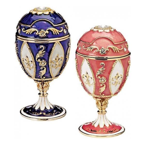 【商品名】(Purple &amp; Rose, Set of 2) - Design Toscano Royal French Faberge-Style Enamelled Eggs - Set of 2 【カテゴリー】ホーム・キッチン...