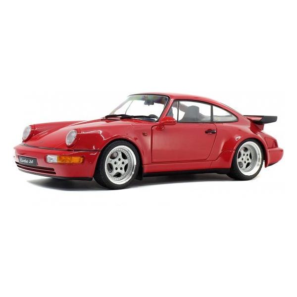 【商品名】ソリド(Solido) 1/18 ポルシェ 911(964) 3.6 ターボ 1990 レッド Porsche 911 (964) 3.6 TURBO ダイキャ  【カテゴリー】おもちゃ : ミニカー・ダイキャストカー