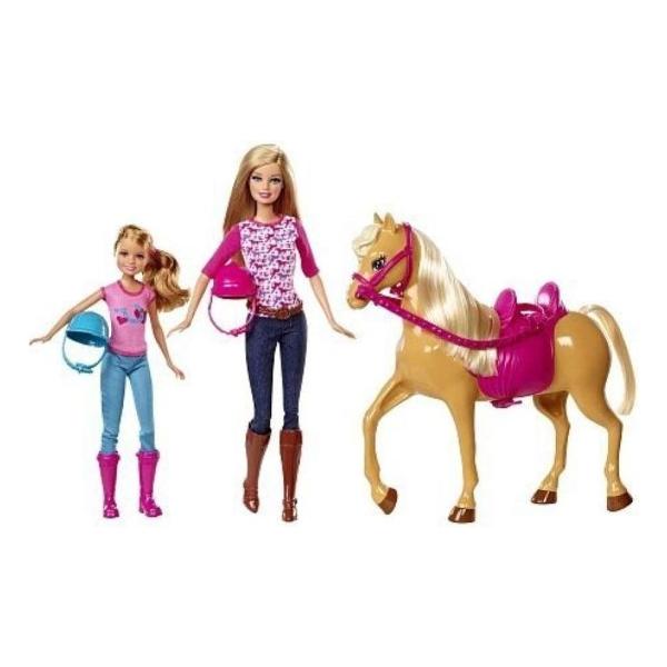 【商品名】Barbie バービー Pinktastic Sistersライディングレッスン : Barbie Pinktastic Sisters Riding Lessons