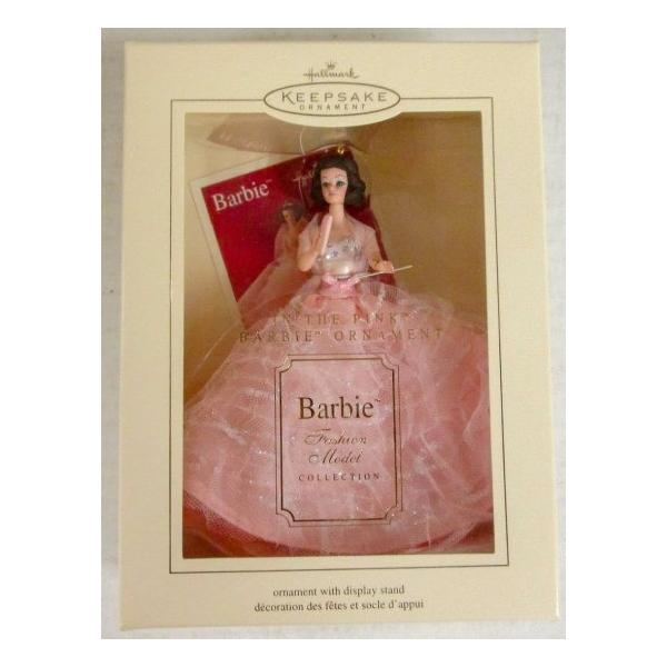 【商品名】Barbie ピンクバービー飾りバービーファッションモデルコレクションのホールマーク記念飾り : Hallmark Keepsake Ornament In The Pink Barbie Ornamant Barbie Fash...
