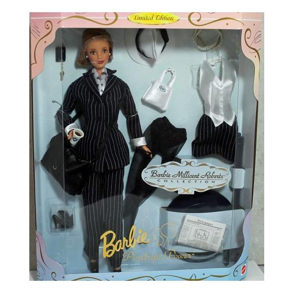 【商品名】Barbie バービー Millicent Roberts Pinstripe Power Doll＆Extra Fashion Limited Edition（1997） : Barbie Millicent Roberts P...