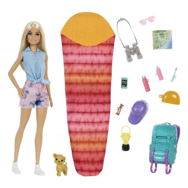 【商品名】Barbie バービーそれは、ペットの子犬、バックパック、寝袋、10キャンプアクセサリー、3-7歳のギフトを備えた2つの「マリブ」キャンプ人形（ブロンドの11.5）を服用しています : Barbie It Takes Two “M...