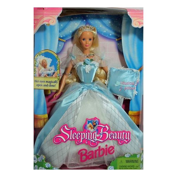 【商品名】Barbie バービー1998ドレス、靴、音楽の枕と彼女の目が魔法のように開閉 : Barbie 1998 Sleeping Beauty Doll with Dress, Shoes and Musical Pillow Plu...
