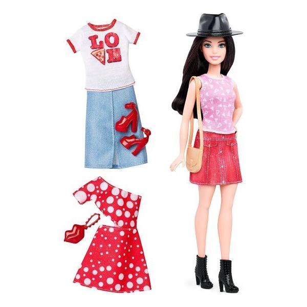 【商品名】Barbie バービーファッショニスタプチダークヘアのバービー人形2つの追加の衣装 : Barbie Fashionista Petite Dark-Haired Barbie Doll with 2 Additional Out...