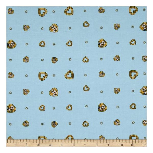 【商品名】Barbie ライリーブレイクデザインライリーブレイクマリブバービーハーツファブリック、ブルー : Riley Blake Designs Riley Blake Malibu Barbie Hearts Fabric, Blue