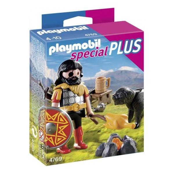 Playmobil プレイモービル 4769 Jeu de Construction Guerrier Barbare avec Chien