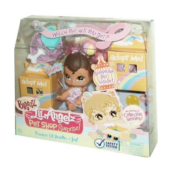 【商品名】 Bratz ブラッツ リル・エンジェルズ ペットショップ サプライズ プレシャス リル バンドルズ オブ ジョイ ナンバーコレクターシリーズセット - ヤスミン (#760) とサプライズペット2体 (#768 と #775)、...